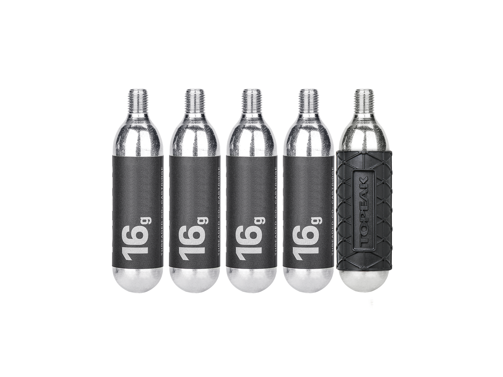 TOPEAK 16G THREADED CO2 CARTRIDGE 5PCS/PK – I Ride Bike Shop LLC